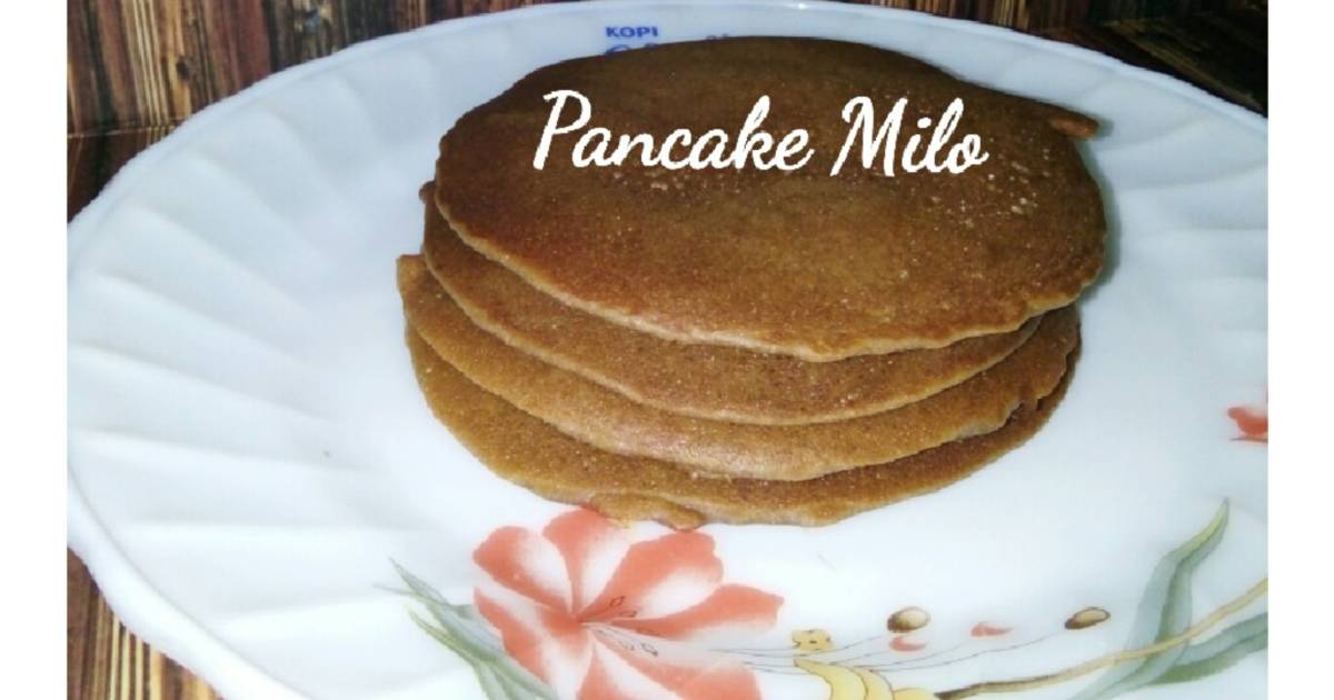 Resep Pancake teflon MILO oleh Dapur Mama Abim&Agni - Cookpad