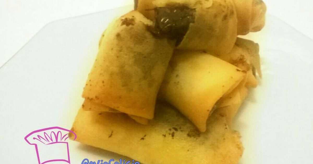 Resep Piscok Mini (Pisang Cokelat) #Indonesia Memasak oleh Ovie Felicis ...