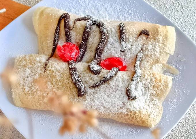 Resep Pisang Crepes Coklat Salju oleh Kaianiandra - Cookpad