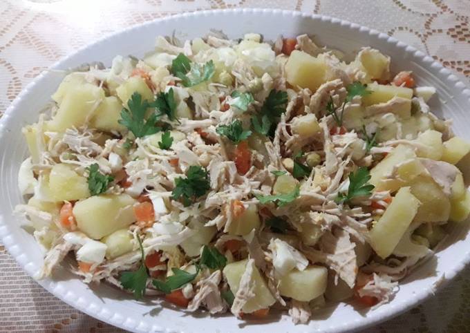 Ensalada de pollo Receta de Aurora Benitez- Cookpad