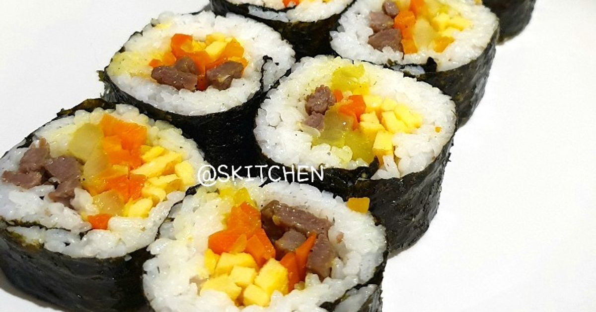 Resep Beef Bulgogi Gimbap/Kimbap/Korean Sushi/Fusion Sushi oleh ...