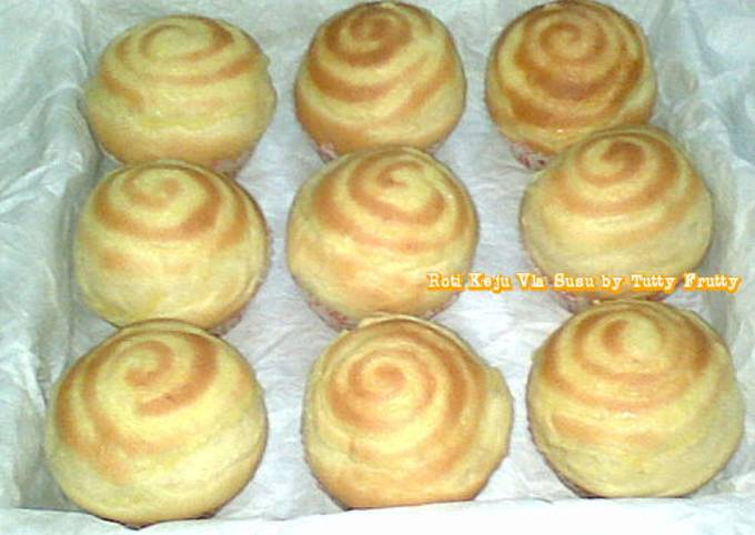 Resep Roti Keju Vla Susu oleh Tutty Frutty - Cookpad