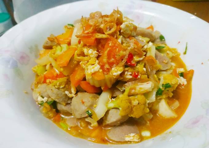 Resep Capcay Bakso Bombay oleh Hasna - Cookpad