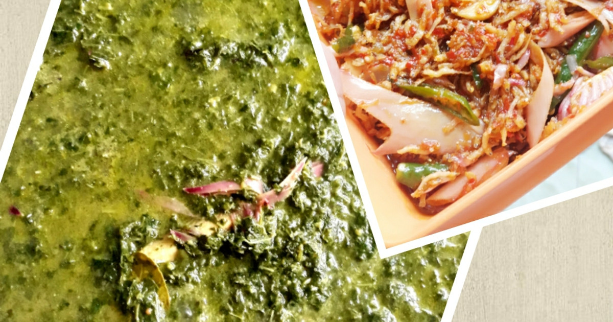 Resep Sayur Daun Ubi Tumbuk & Sambel Teri Kecombrang oleh Aunty Eve - Cookpad