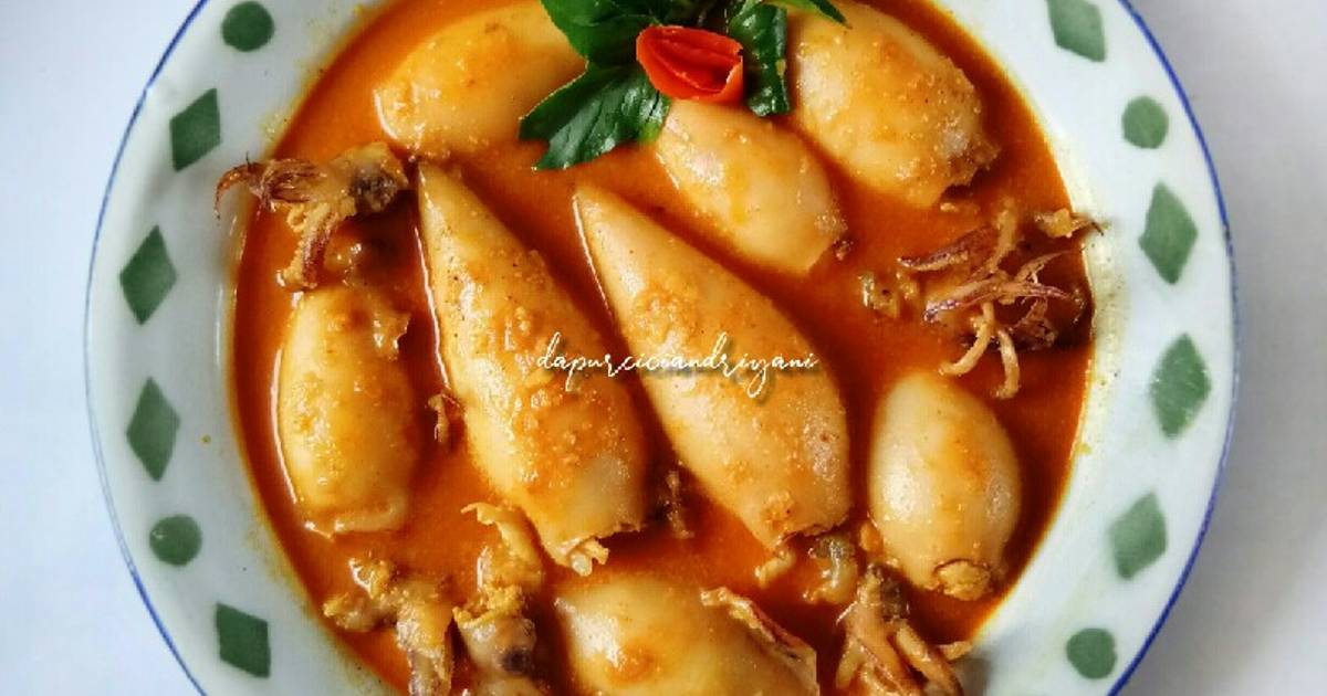 Resep Gulai Cumi Isi Tahu oleh Cici Andriyani - Cookpad