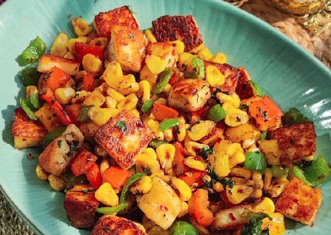 Corn and Paneer Salad Recipe by _pjs kitchen_ - Cookpad
