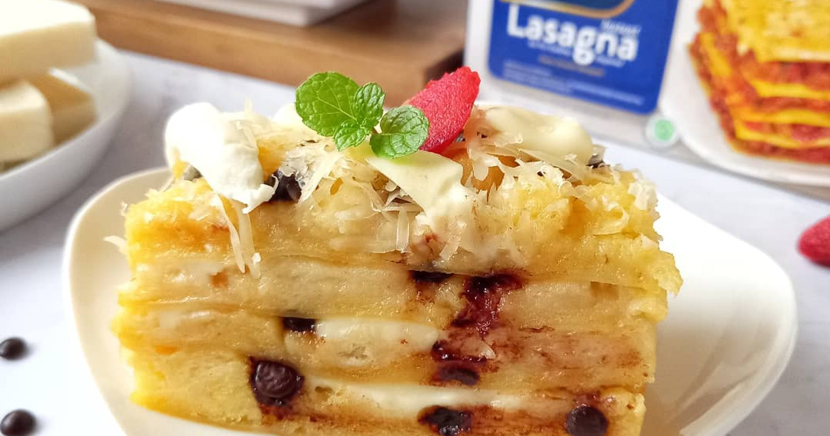 Resep Lasagna Puding Roti oleh Ge Adhian - Cookpad