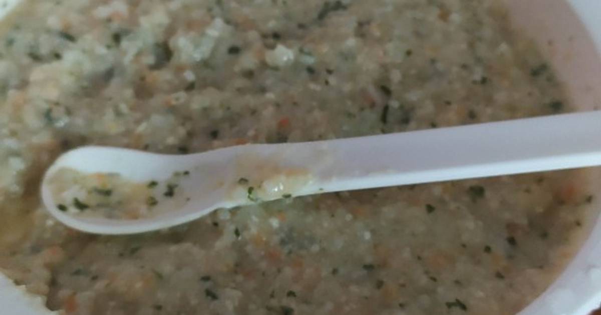 Resep Bubur Sup Ayam (MPASI 8-12bln) oleh Novitasarii - Cookpad