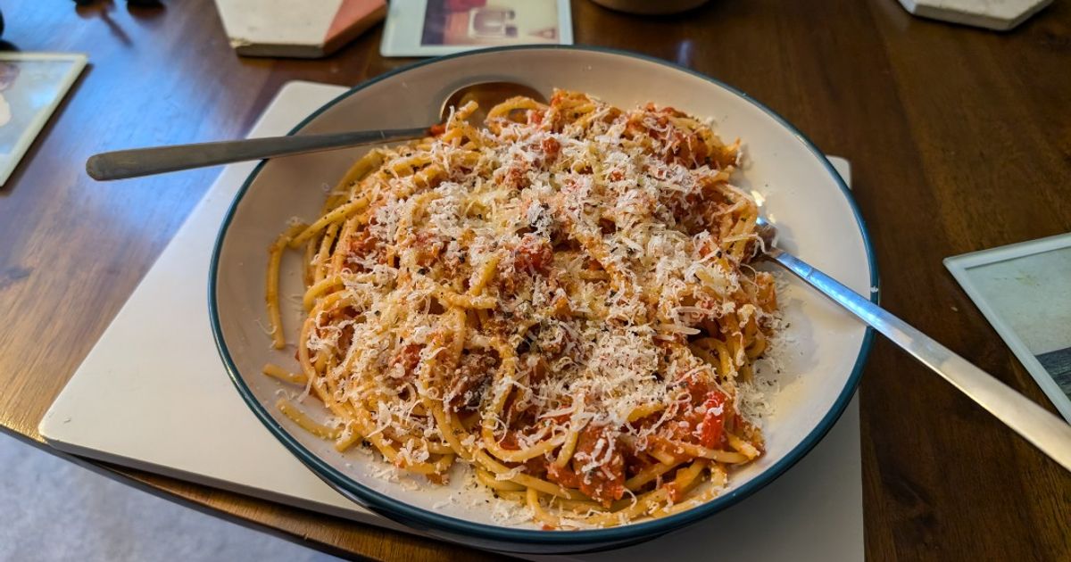 My Favourite Homemade Tomato And Chorizo Pasta Recipe by Matthew J ...