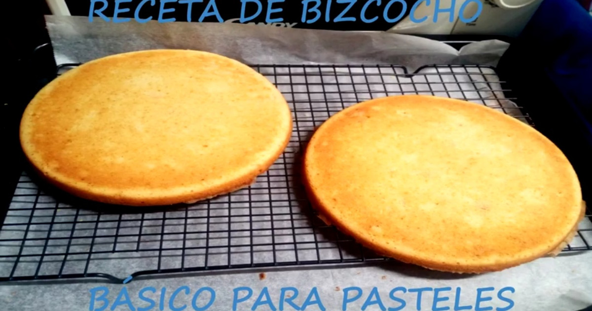 Receta De Bizcocho Básico Para Pasteles! Receta de Endúlzate con Eu ...