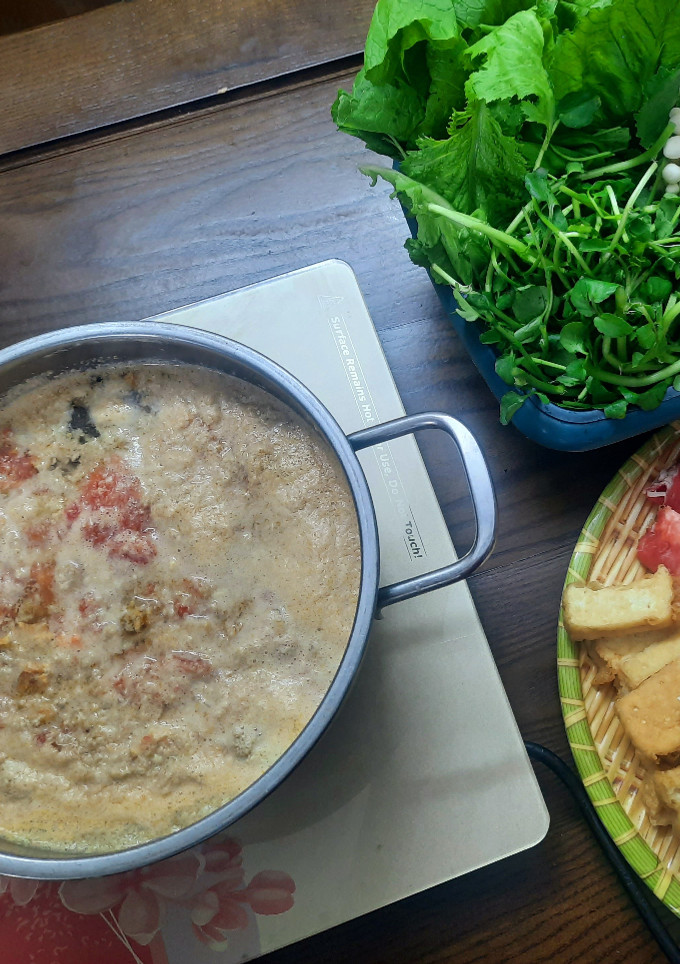 Cách Làm Món Lẩu Riêu Cua Lông/ Cà Ra của Nhà Vân - Cookpad