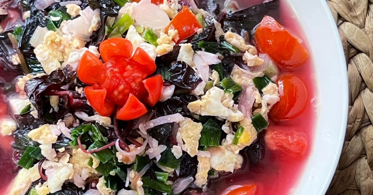 Resep Tumis Bayam Merah Telur oleh Mimi 4A Cookery - Cookpad
