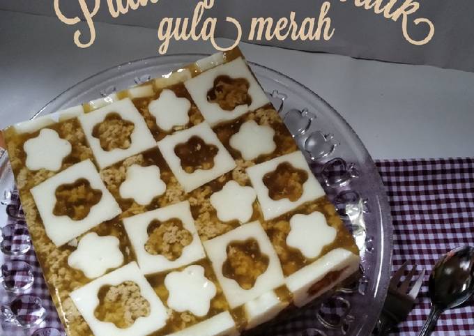 Resep *Puding Lumut Batik* gula merah oleh ati dewanthi - Cookpad