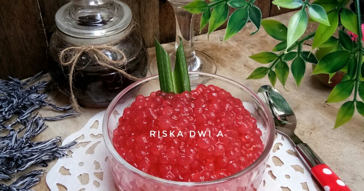 Resep Bubur Mutiara Merah (Metode 5.30.7) oleh Riska Dwi A - Cookpad