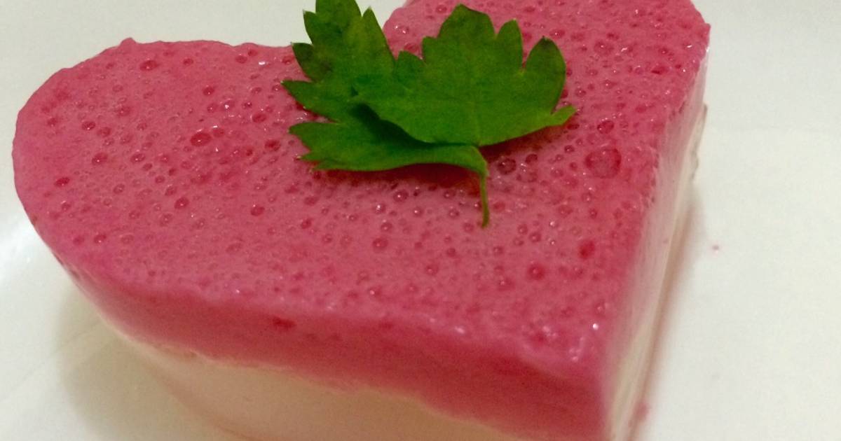 Resep Puding Leci Lapis Busa Pinky Cute (Tanpa Mixer) oleh Arsela Gerry ...