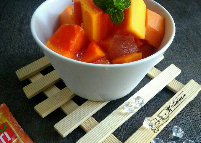 Resep Es Pepaya Nutrisari oleh Mutiarisa - Cookpad