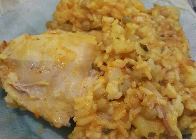 Arroz amarillo con pollo Receta de Clari- Cookpad