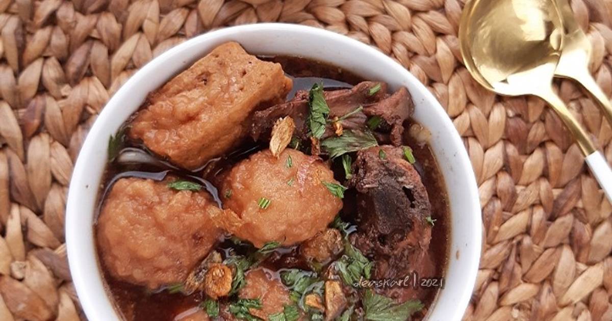 190 resep bakso kuah hitam enak dan mudah - Cookpad