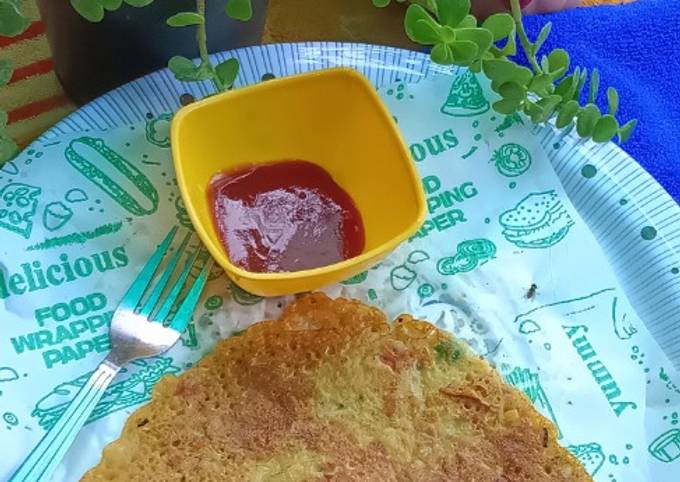 Wheat flour vegetable chilla Recipe by Mrs Singh kitchen - Cookpad