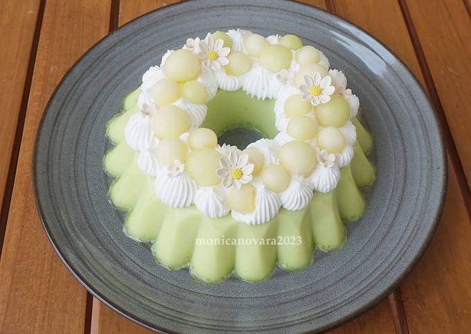 Resep Melon Milk Pudding oleh Monica Novara H. - Cookpad