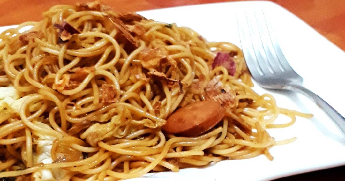 Resep Spaghetti Goreng oleh Faridaida_ - Cookpad