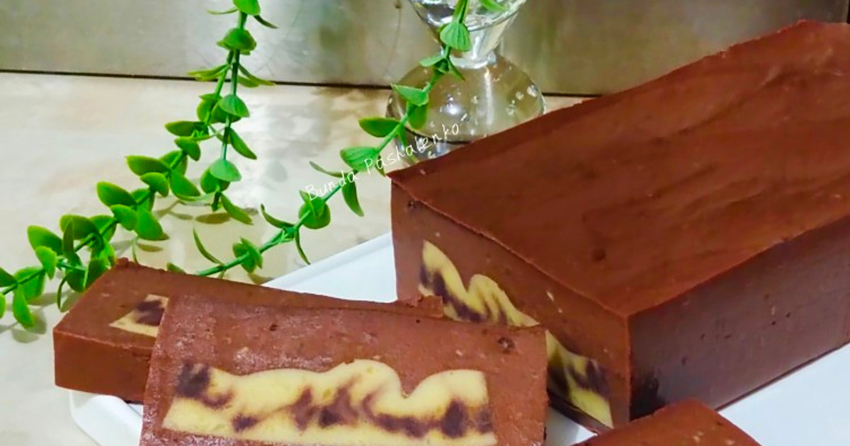 Resep Cake Puding Marmer Coklat Kentang oleh Bunda Pashalenko - Cookpad