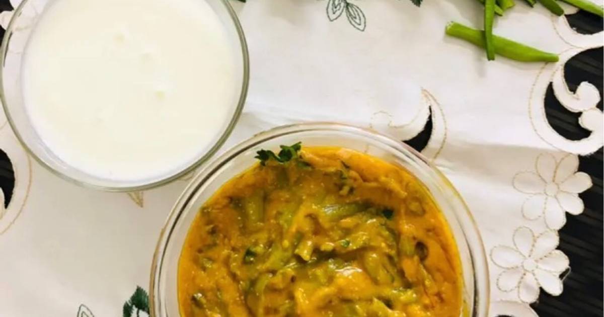 Guvar curd sabji Recipe by Nidhi Bole - Cookpad