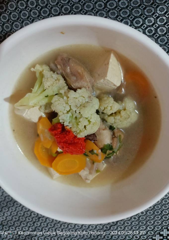 Resep Menu diet : Sup Ayam Ubi Rebus oleh Yulia Syafitri - Cookpad