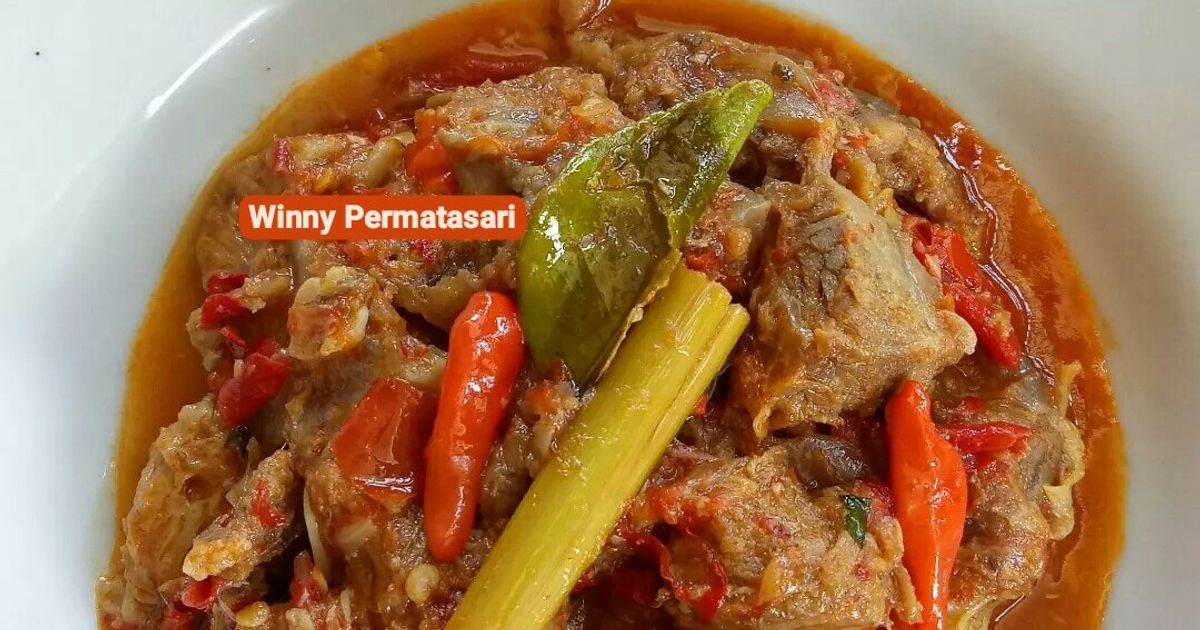 Resep daging bumbu rujak santen rumahan enak dan mudah - Cookpad