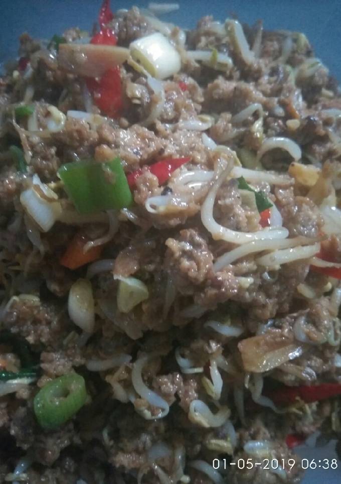 Resep Tumis pedas mix oncom toge oleh Bunda Rendhy Achmad - Cookpad