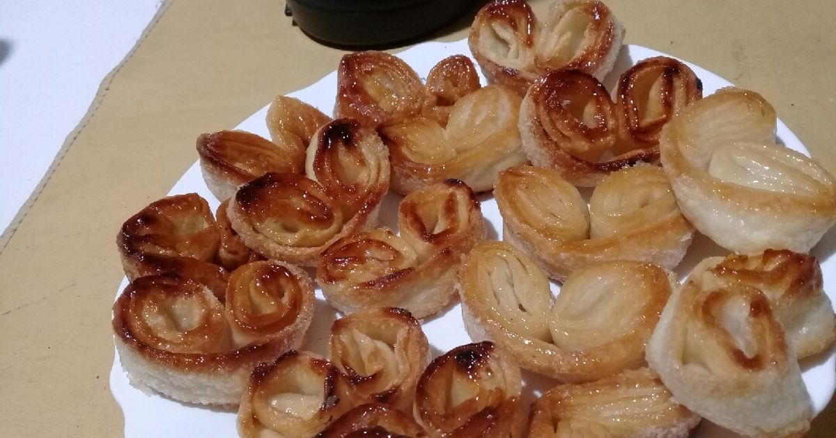 Palmeritas Fáciles Receta de Maria Luz Urquiza- Cookpad