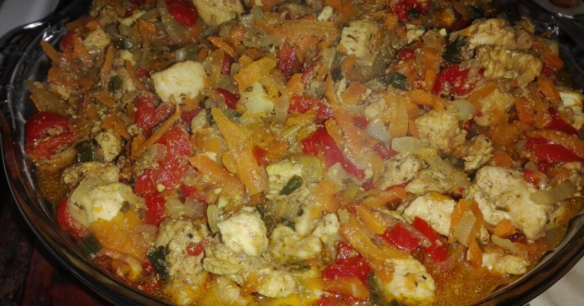 Wok de Pollo Receta de LORE- Cookpad