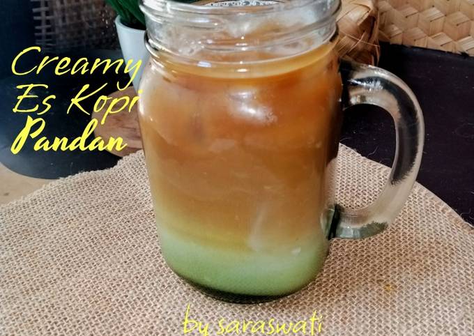 Resep Creamy Es Kopi Pandan oleh DEWI SARASWATI - Cookpad