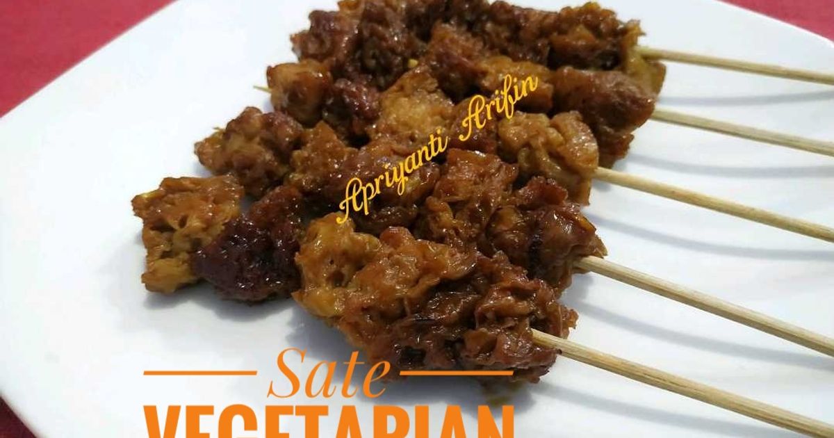 Resep Sate Vegetarian (Daging Gluten) oleh Apriyanti Arifin - Cookpad