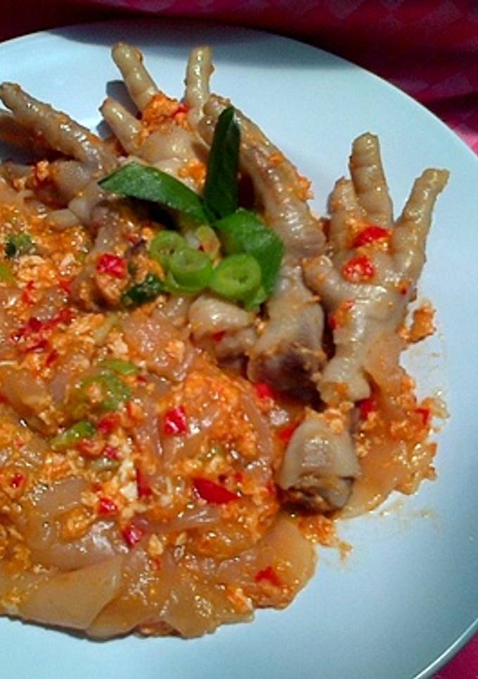 Resep SEBLAK Ceker Ayam 1 porsi oleh dapurVY - Cookpad