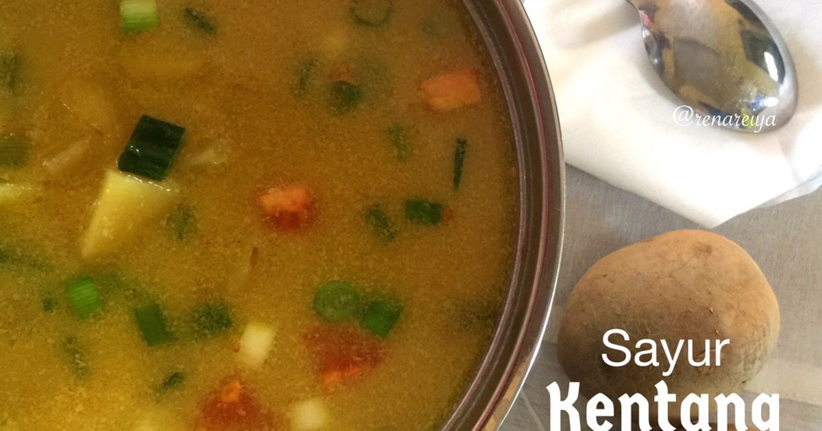 Resep Sayur Kentang Santan Kuning oleh Rena Andini - Cookpad