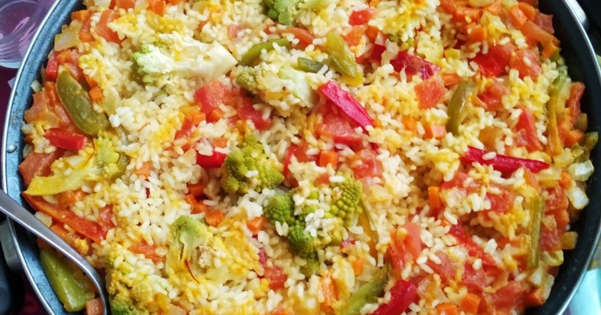 Vegetarian Vegetable Paella Recipe By Joby