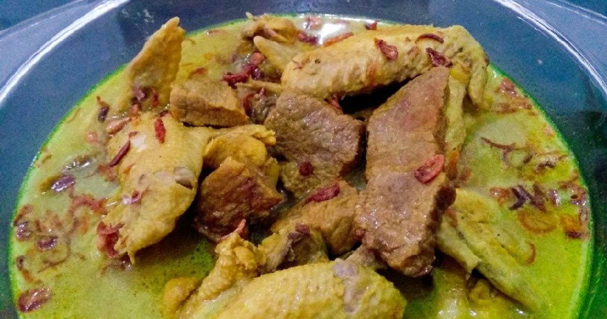 Resep Opor Ayam And Daging Sapi oleh maria crishtabella - Cookpad
