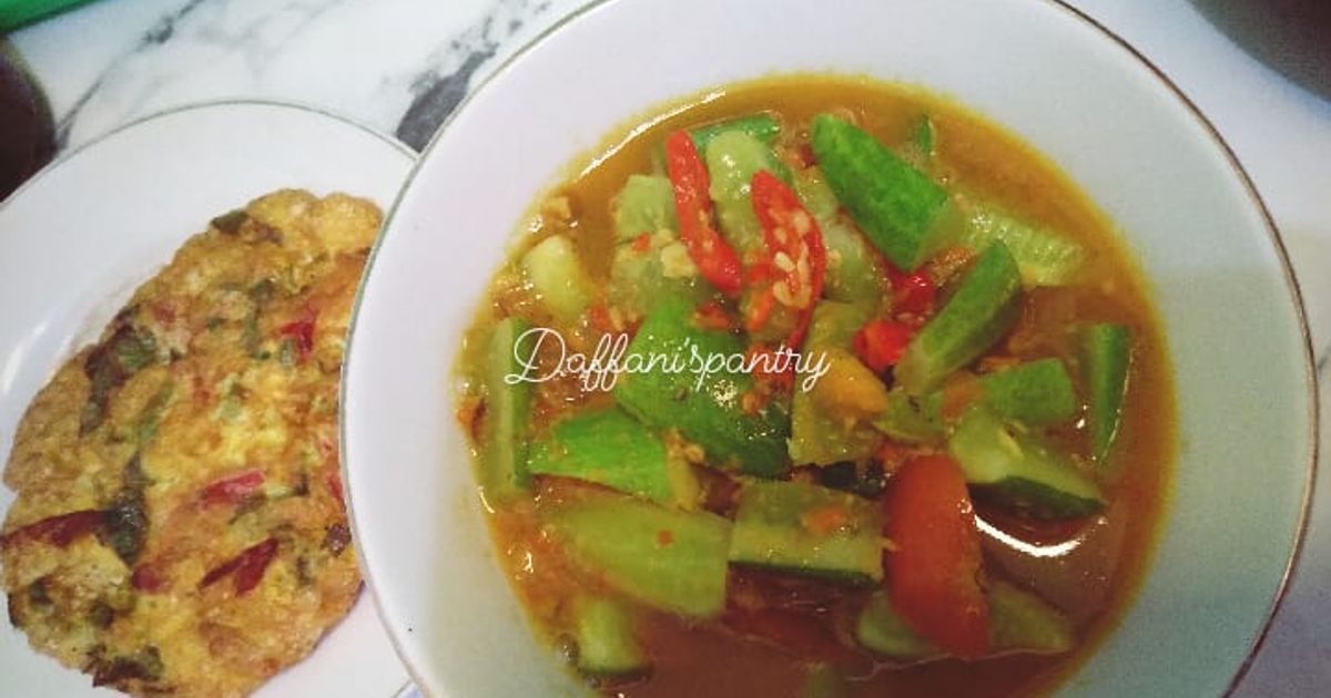 Resep Sayur Timun Kuah Kuning oleh Daffani'spantry - Cookpad