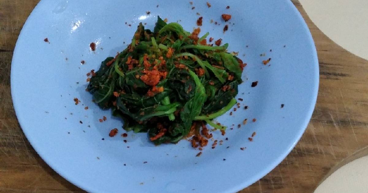 Resep Bayam rebus boncabe oleh Yelvi Levani - Cookpad