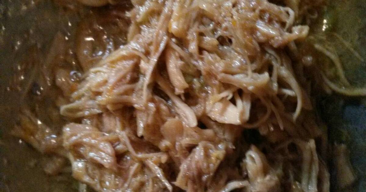 Pollo mechado con cebolla y vino dulce Receta de Rosa- Cookpad