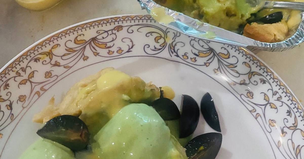 Resipi Puding Roti Aiskrim Matcha oleh Erma Yusnida - Cookpad