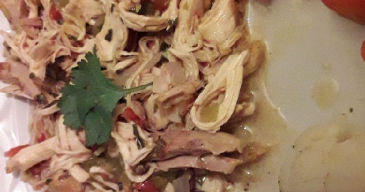 Pollo Deshebrado A La Mexicana Receta de Esther Soto