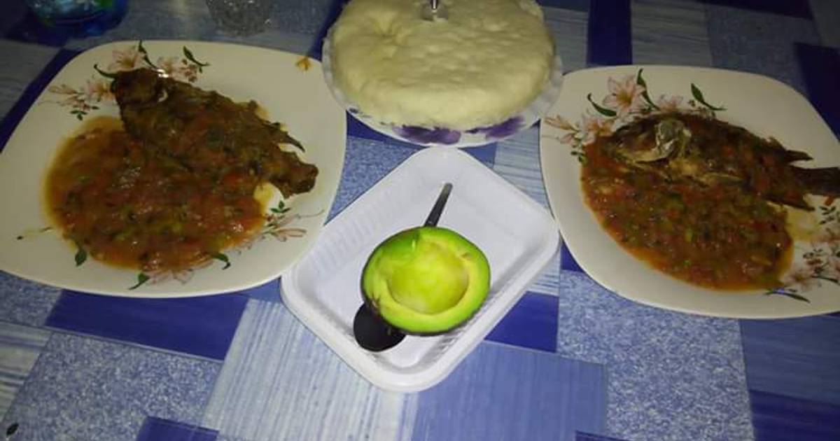 Fish Stew with Ugali and Avocado Recipe by Martin Omollo - Cookpad