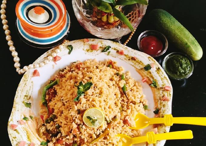 Rice With Vegetable (masala vegetable pulao/ rice 😋) Recipe by Jyoti ...