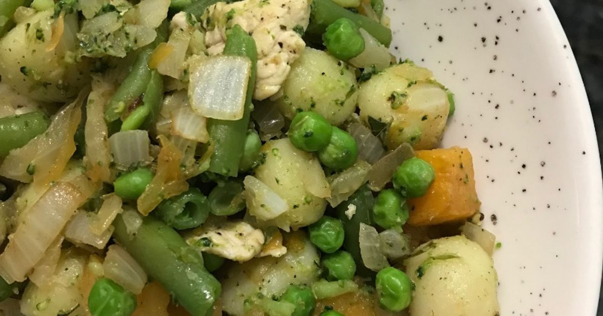 Ñoquis De Patata Con Pollo Y Verduras Receta de Fabian pepu- Cookpad