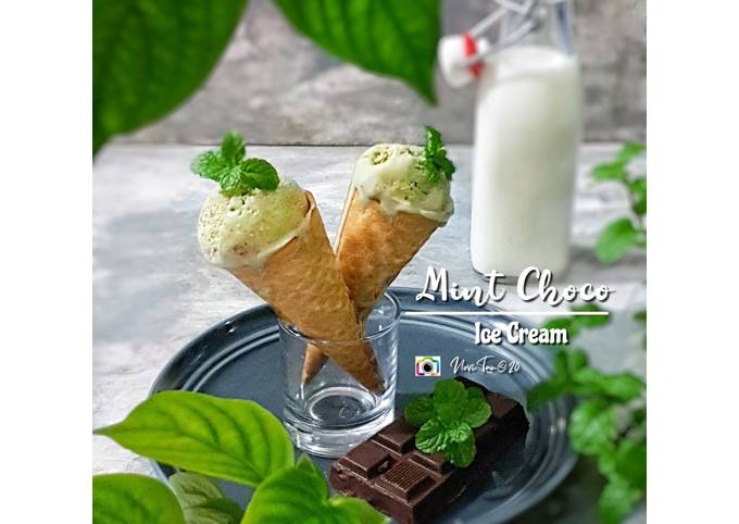 Resep 265. Mint Choco Ice Cream |薄荷巧克力冰淇淋 oleh Sakurai Kitchen - Cookpad