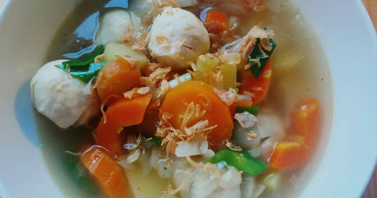 189 resep sayur sop bakso bawang bombay enak dan mudah - Cookpad