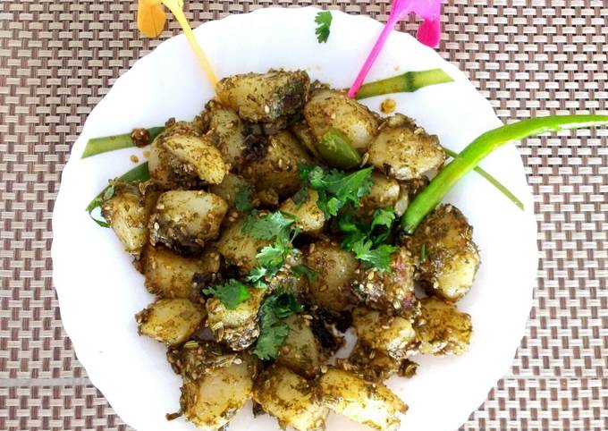 Mint potato Recipe by Divvya Mishra - Cookpad