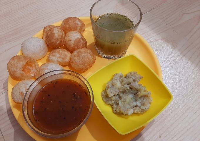 Pani puri with saunth ka pani Recipe by Ritu Parihar - Cookpad